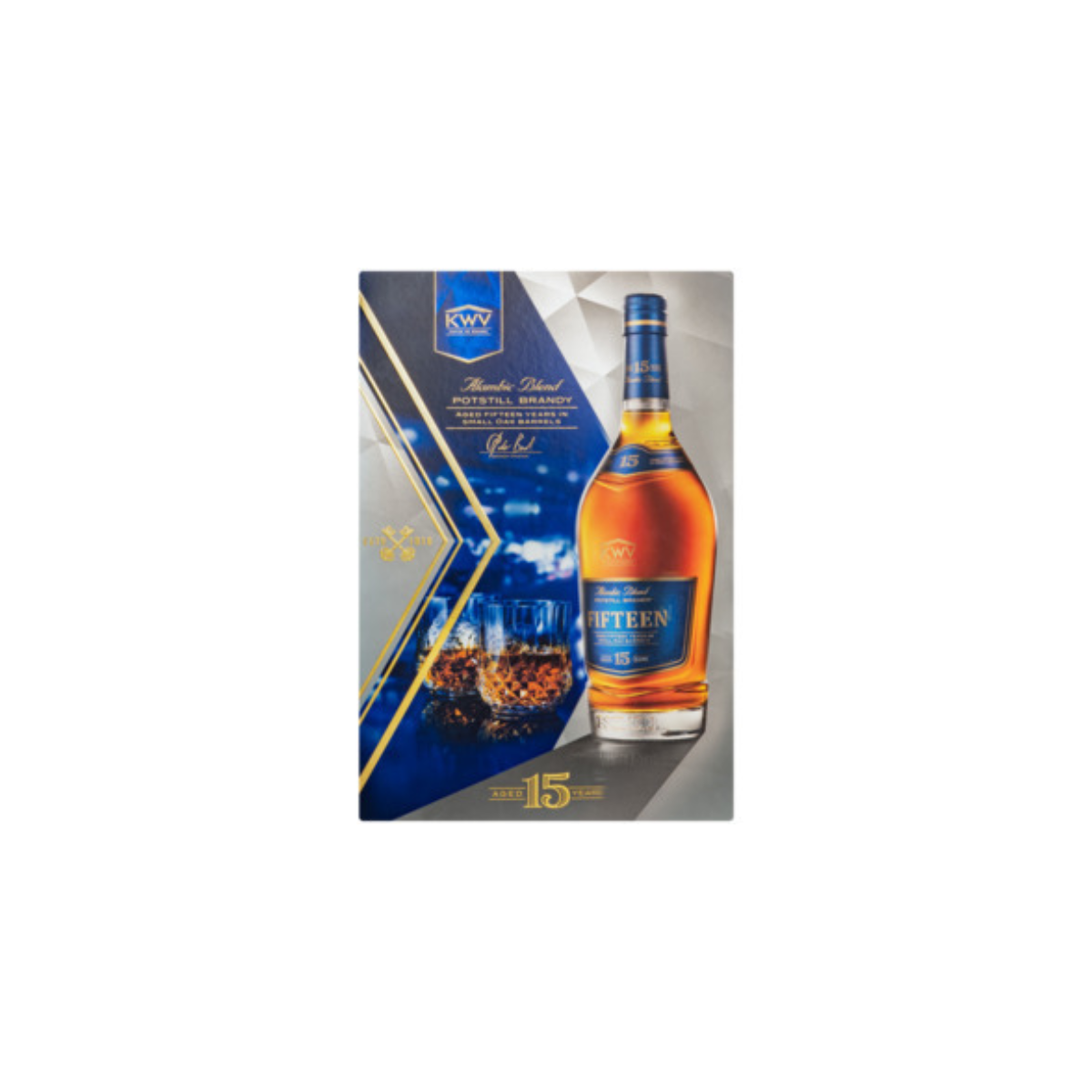 KWV 15 Year Old (Gift box with 2 glasses) – The Oak Room